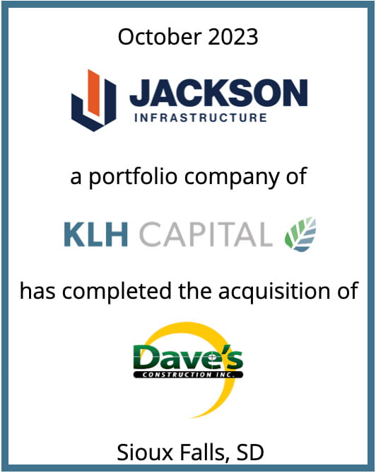 Jackson Infrastructure Services Completes the Acquisition of Dave’s ...